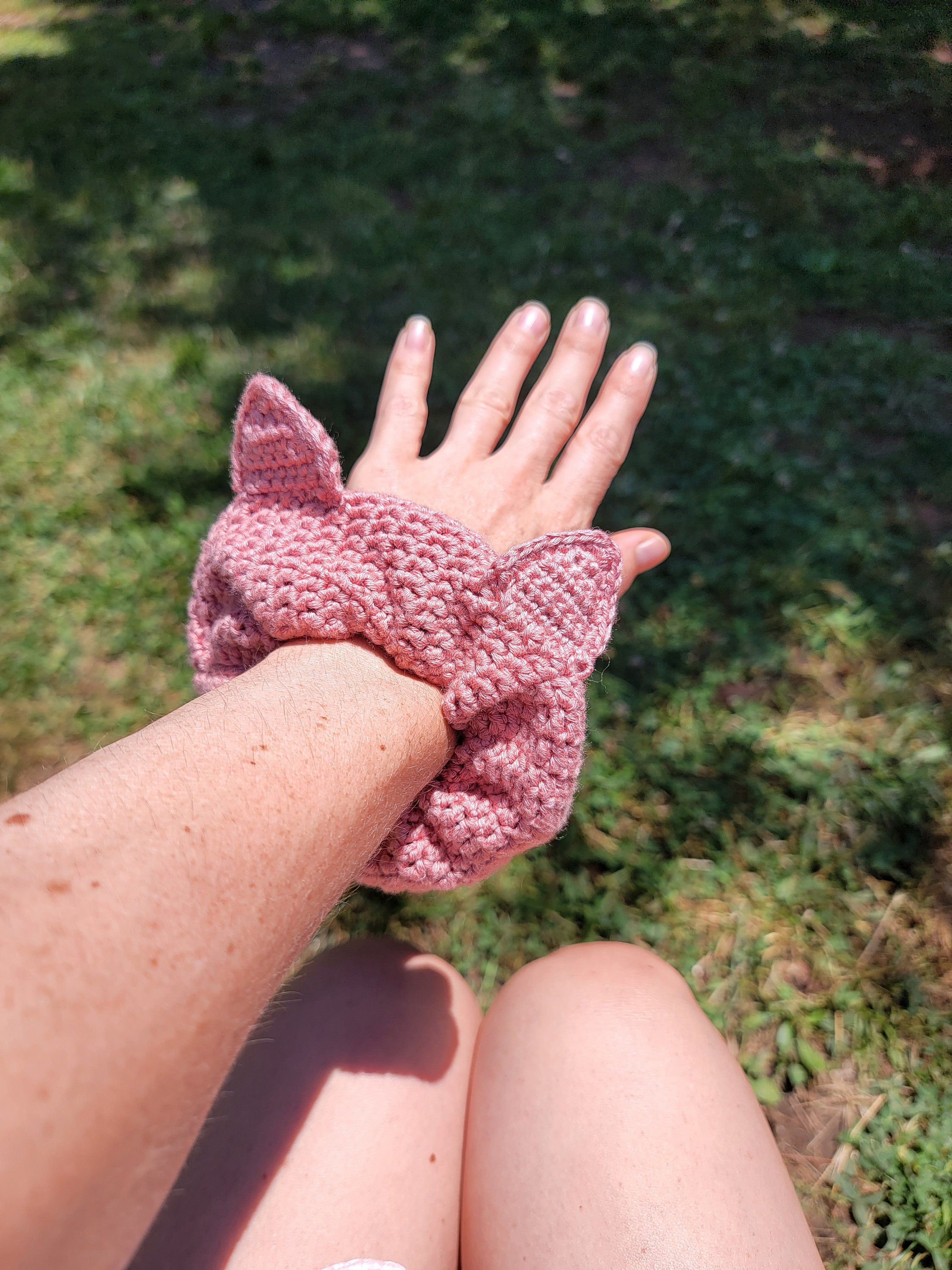 Cat Ear Scrunchie Crochet Pattern - Etsy