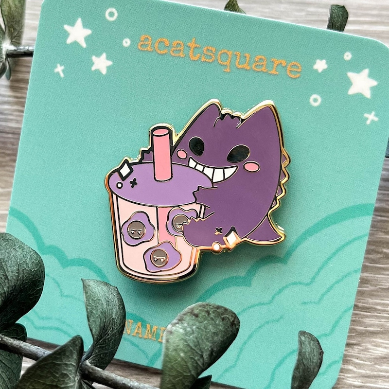 Bubble Tea Enamel Pin - Etsy