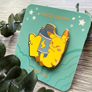 Energy Drink Pikachu Hard Enamel Pin | Kawaii Sweet Poke Drink Lapel ...