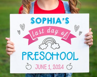 Back to School Sign First Day of School Sign Template Back - Etsy