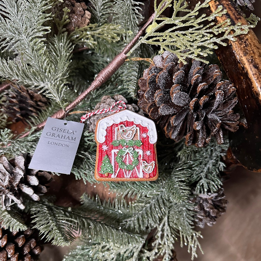 Gisela Graham Gingerbread Chicken Christmas Tree Decoration Etsy