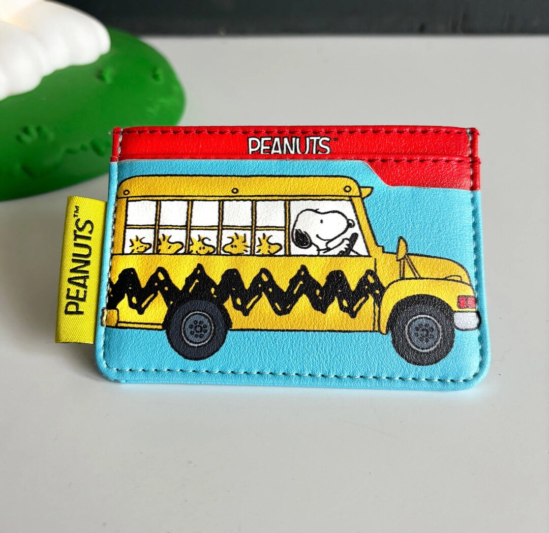 Peanuts Bus Card Holder/disaster Designs - Etsy