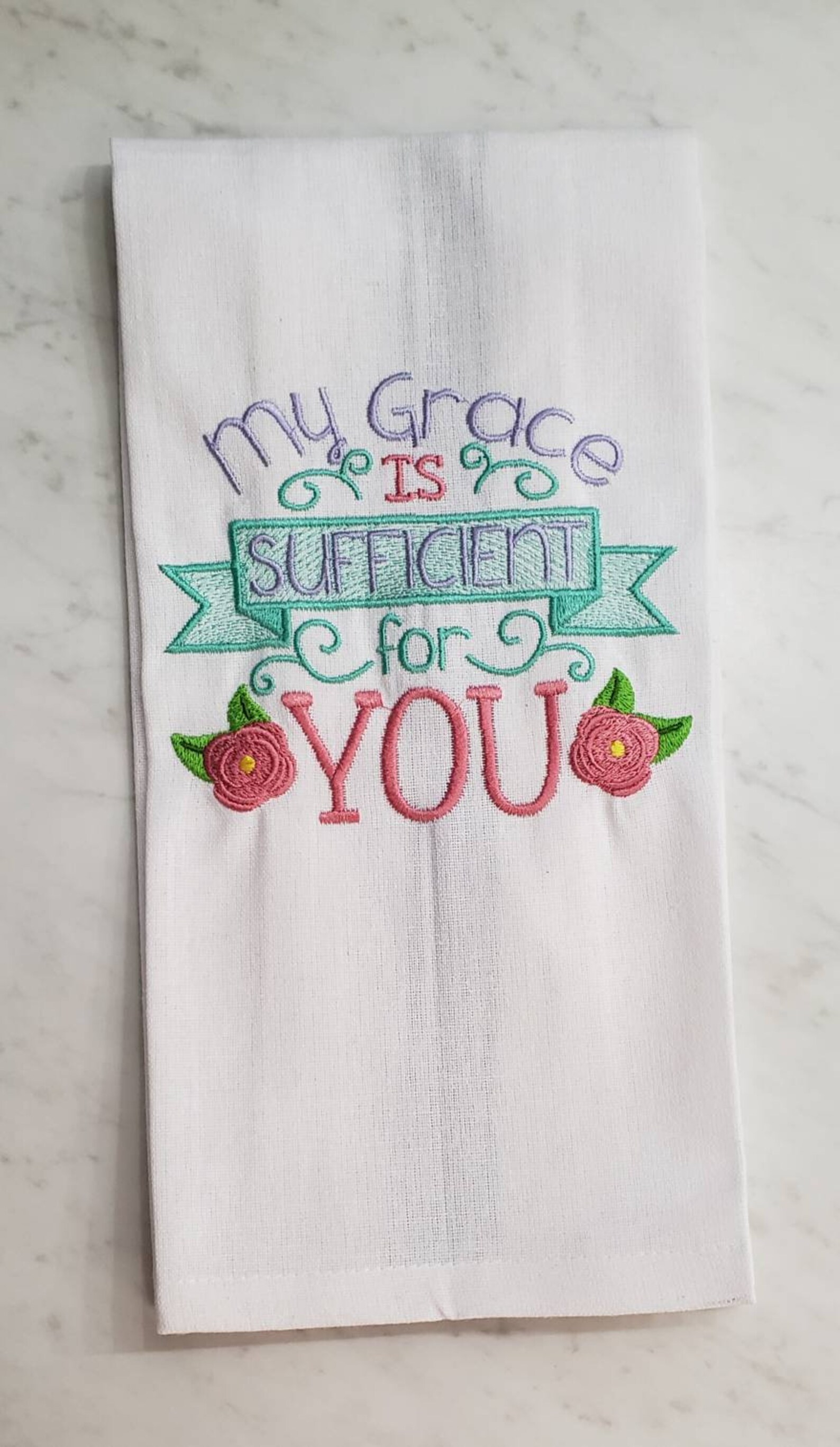 Soulful Sayings Embroidered Hand Towels/bible Verse Hand - Etsy