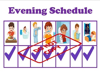 Visual Schedule - ABA, Autism - Etsy UK