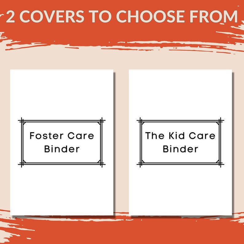 Foster Care Adoption Organization Binder Life Book Foster Carer Life ...