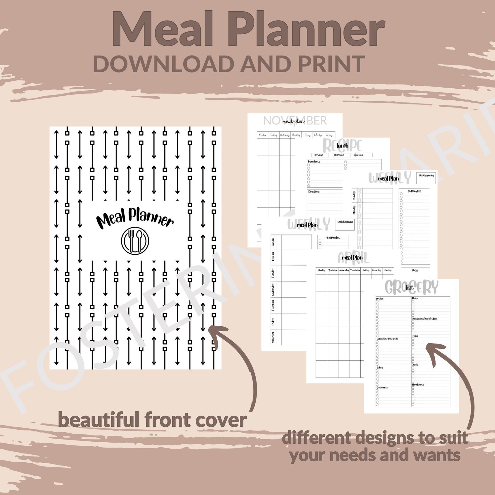 Meal Planning, Grocery List, Meal Planner, Weekly Meal Planner, Meal ...