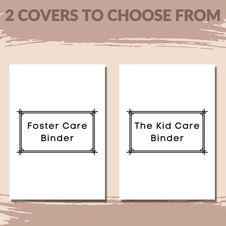 Foster Care Adoption Organization Binder Life Book | Foster Carer Life ...