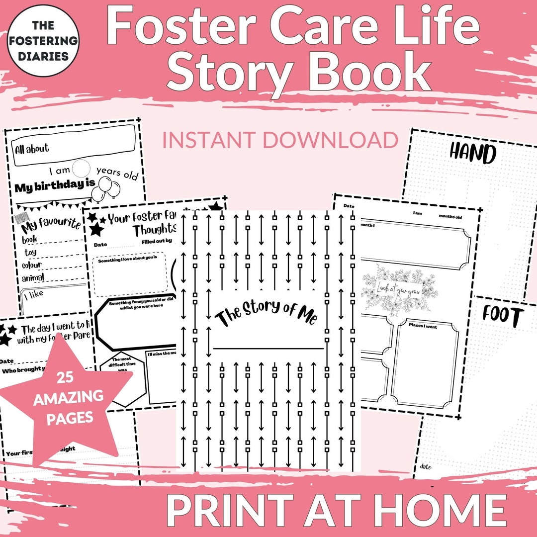 Foster Care Life Story Book: 25-page Printable Binder (PDF) - Etsy