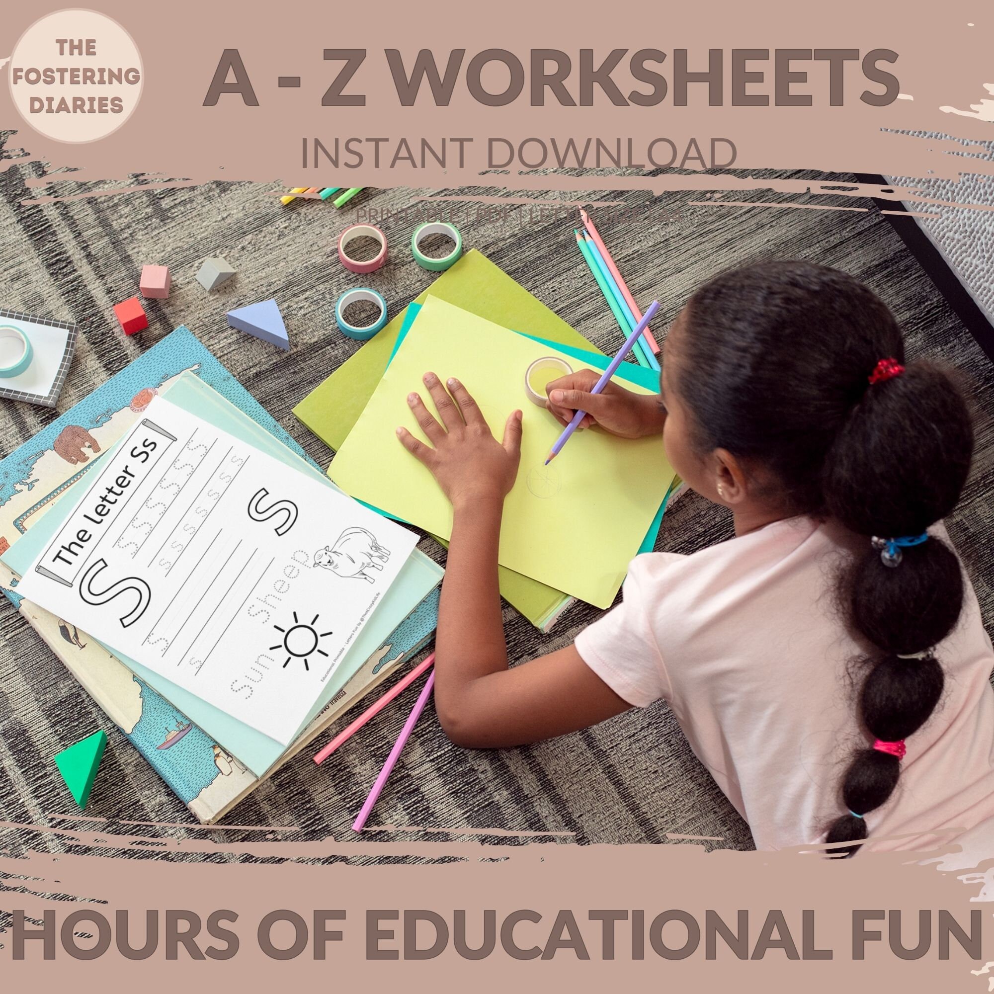 Learn to Write the Alphabet Workbook, Alphabet Tracing Worksheets, 26 ...