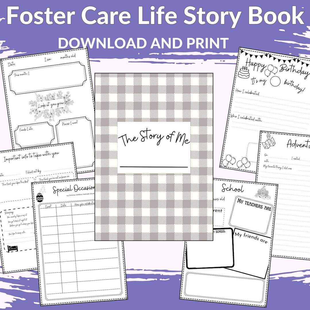 Foster Care Binder Life Book | Foster Carer Life Story Book | Printable ...