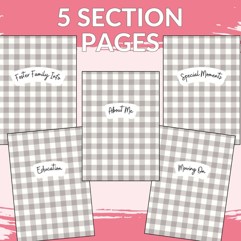 Foster Care Life Story Book: Printable Memory Binder (instant Download ...
