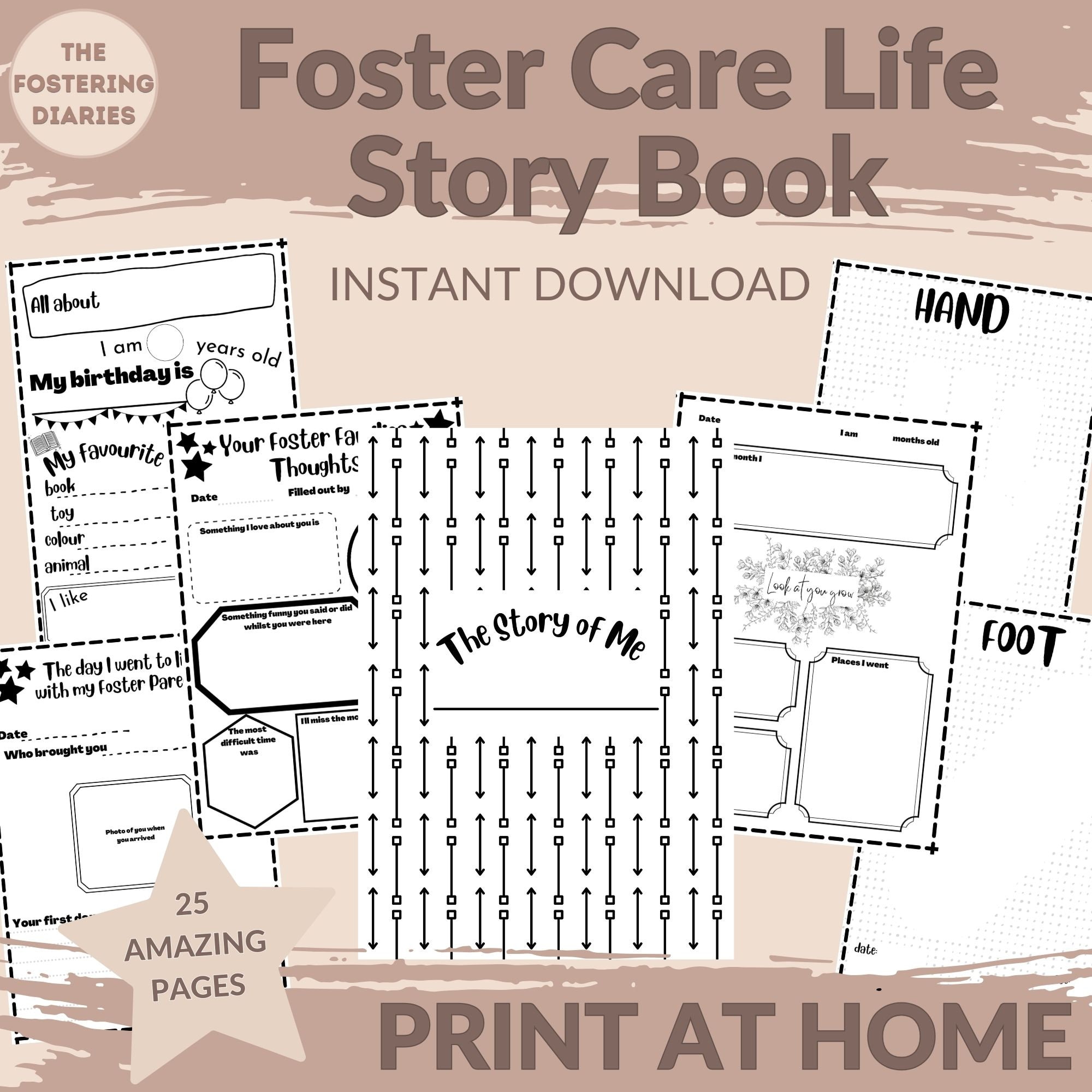 Foster Care Binder Life Book Foster Carer Life Story Book Printable ...
