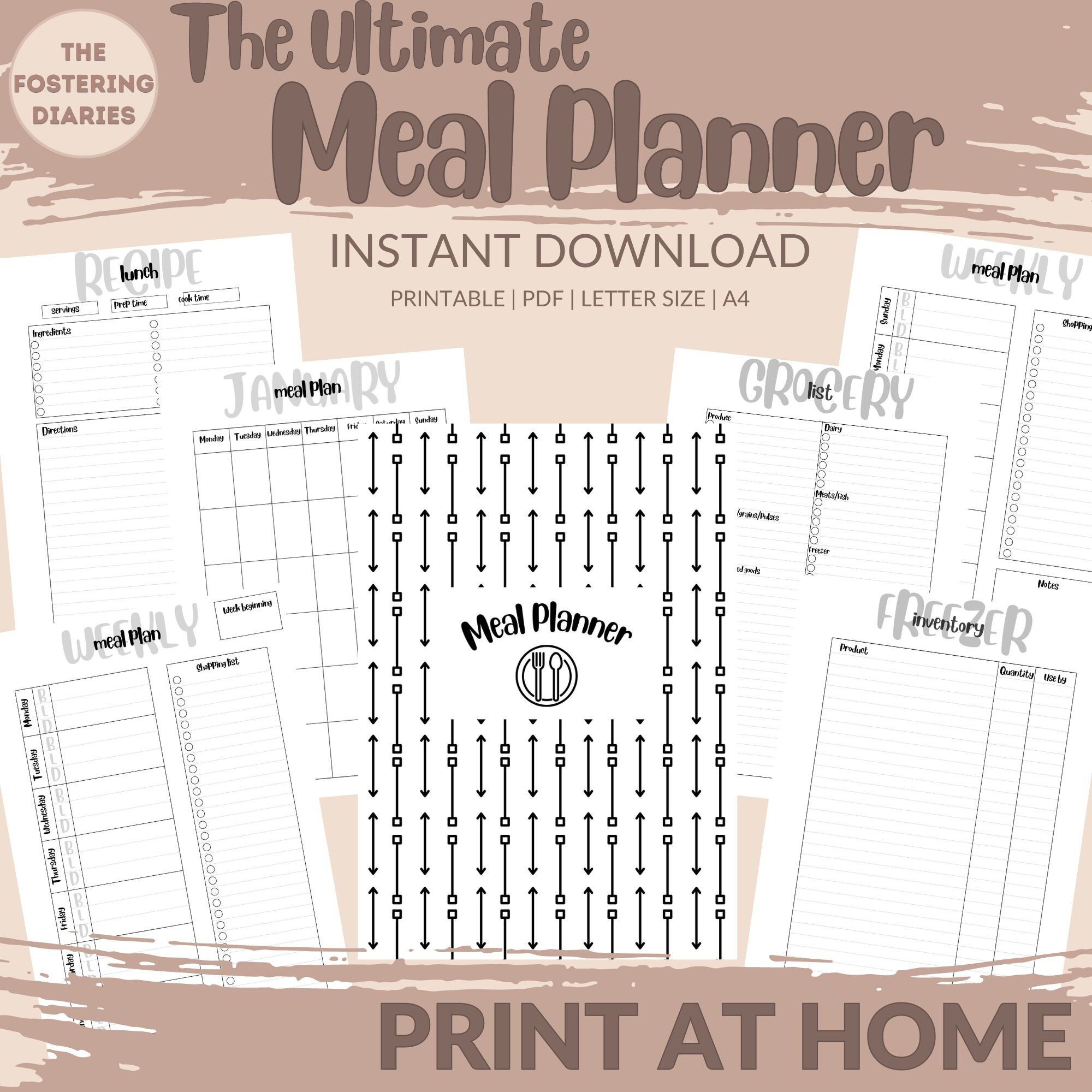 Meal Planning, Grocery List, Meal Planner, Weekly Meal Planner, Meal ...