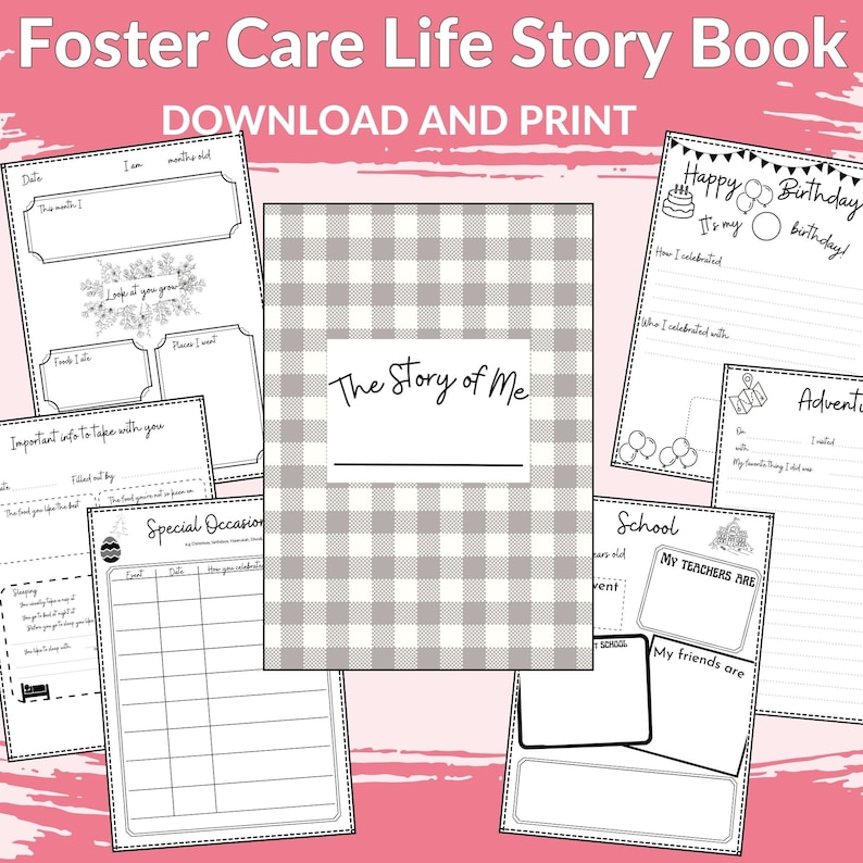 Foster Care Binder Life Book | Foster Carer Life Story Book | Printable ...