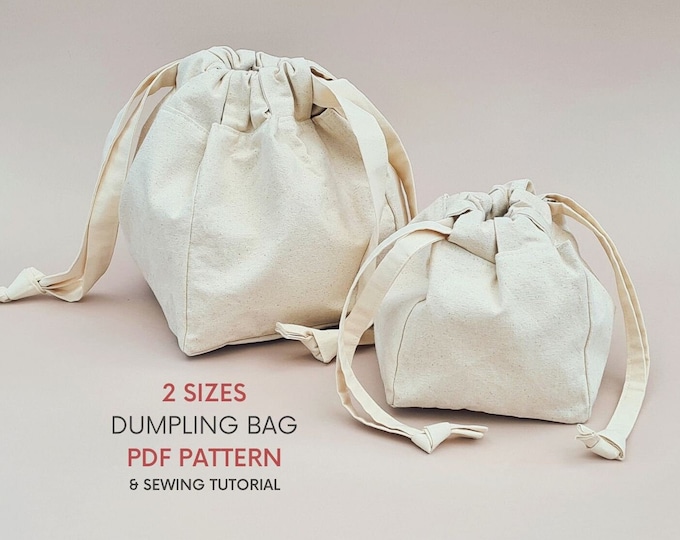 PDF Sewing Pattern Modern Japanese Rice Bag komebukuro - Etsy Sweden