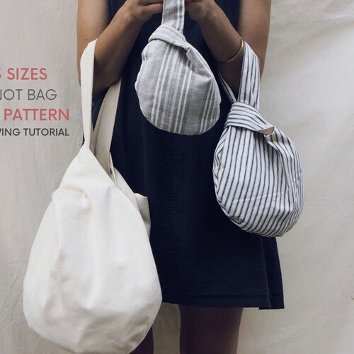 Reversible Japanese Knot Bag PDF Sewing Pattern With - Etsy