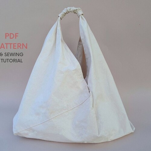 Small Japanese Folded Bag PDF Sewing Pattern With Tutorial - Etsy UK
