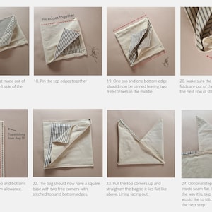 Large Origami Bag | PDF Sewing Pattern With Tutorial | Instant Digital ...