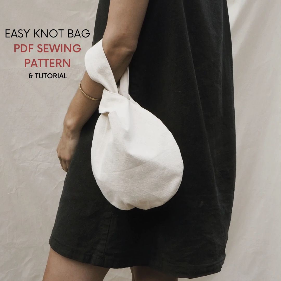 Japanese Knot Bag | PDF Sewing Pattern With Tutorial | Instant Digital ...