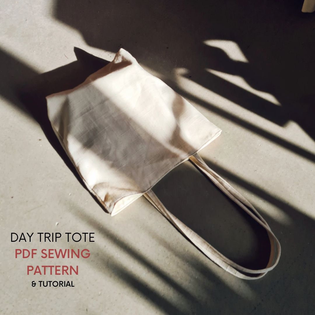 Day Trip Tote Bag | PDF Sewing Patterns & Tutorial | Everyday Bag ...
