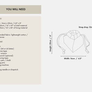 Little Dumpling Drawstring Pouch Bag PDF Sewing Pattern and Tutorial ...