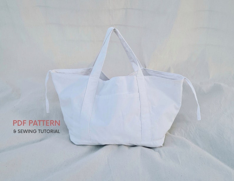 Small Pocket Tote Bag PDF Sewing Pattern & Tutorial - Etsy