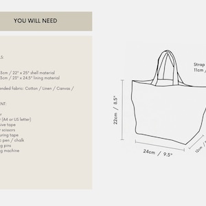 Mini Chunky Handle Tote Bag | PDF Sewing Pattern & Tutorial | Instant ...