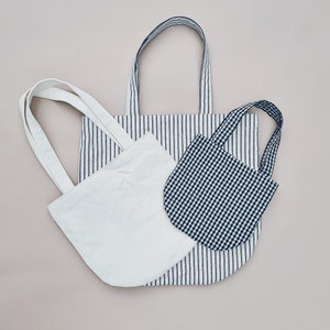 3 Sizes Oval Tote Bag | PDF Sewing Patterns With Tutorial | Small ...