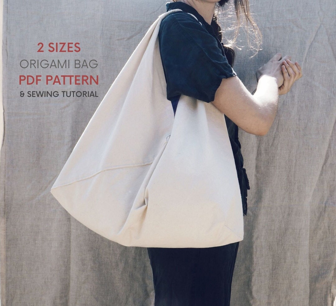 Folded Japanese Bag PDF Sewing Pattern and Tutorial - Etsy