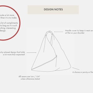 Folded Japanese Bag | PDF Sewing Pattern and Tutorial | Instant Digital ...