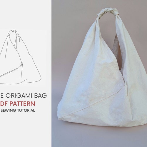 Large Origami Bag PDF Sewing Pattern With Tutorial Instant - Etsy