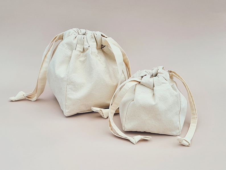 Large Dumpling Drawstring Bag | PDF Sewing Pattern and Tutorial ...