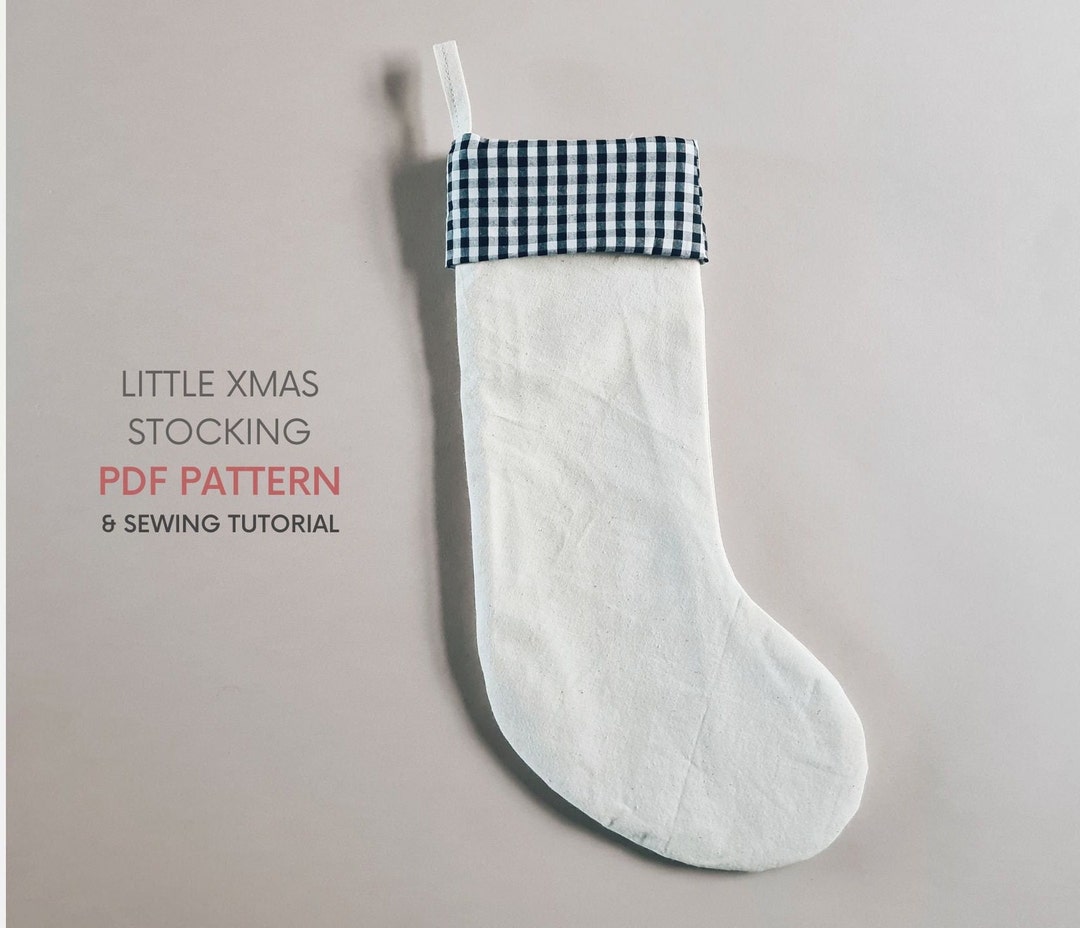 Little Christmas Stocking | PDF Sewing Pattern & Tutorial | Small ...