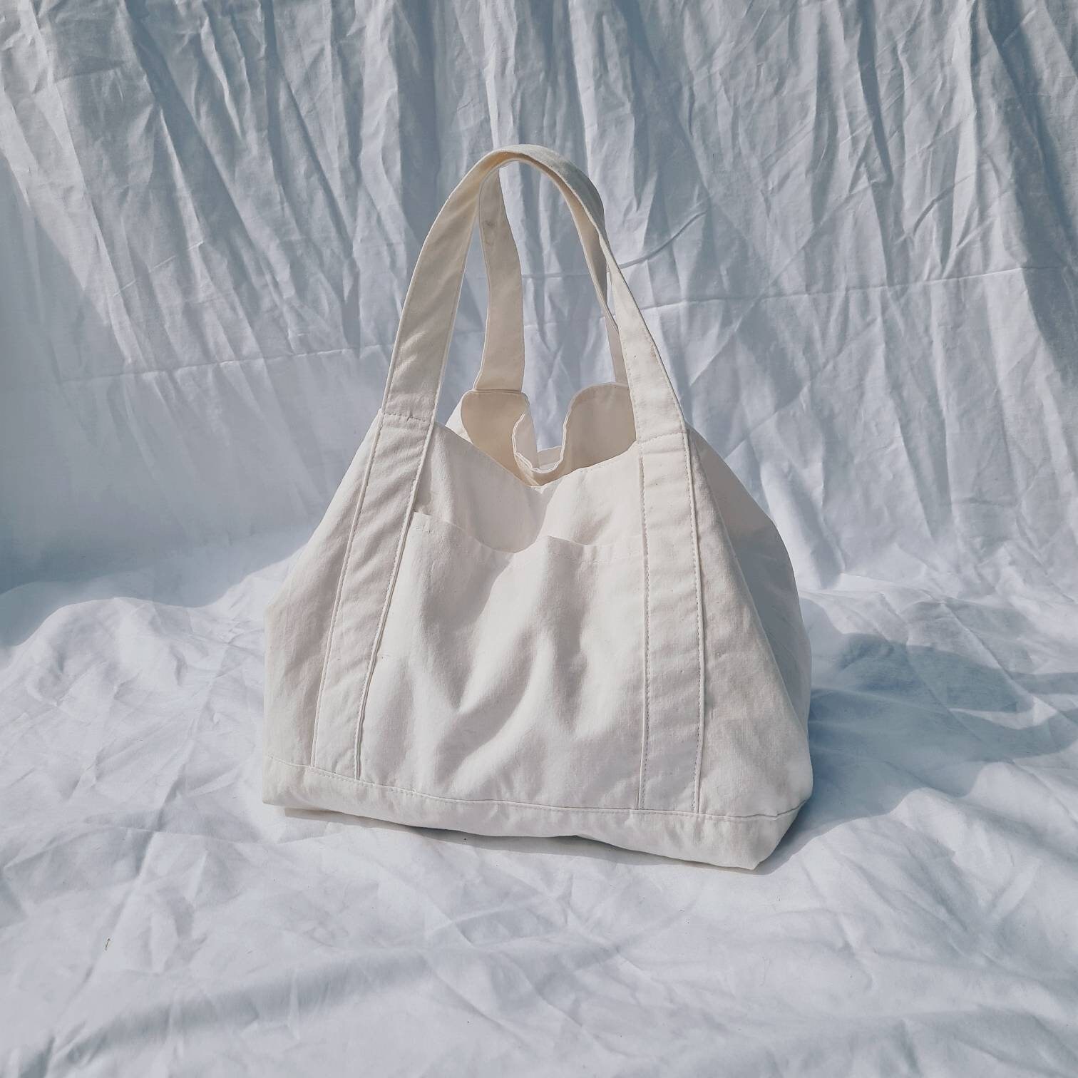 Small Pocket Tote Bag PDF Sewing Pattern & Tutorial - Etsy UK