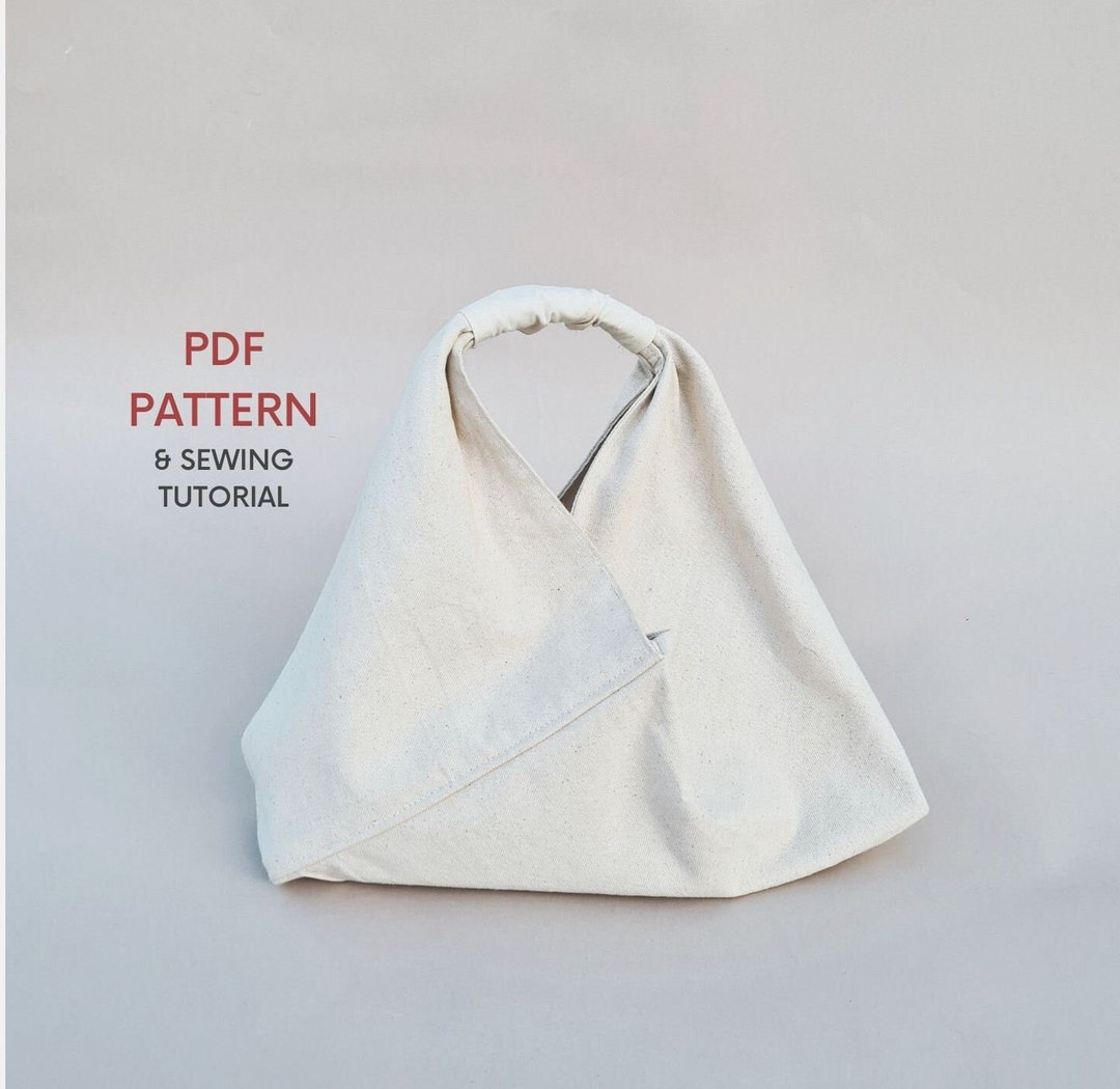 Small Japanese Origami Bag PDF Sewing Pattern & Tutorial - Etsy