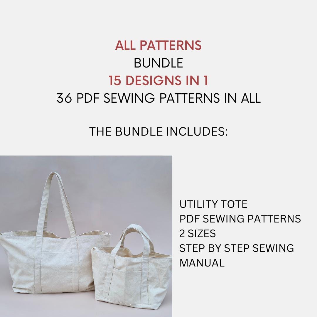 36 Patterns in 1 | 15 Different Designs | Bag Pattern Bundle | PDF ...
