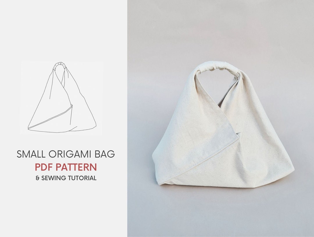 Small Japanese Origami Bag PDF Sewing Pattern & Tutorial - Etsy