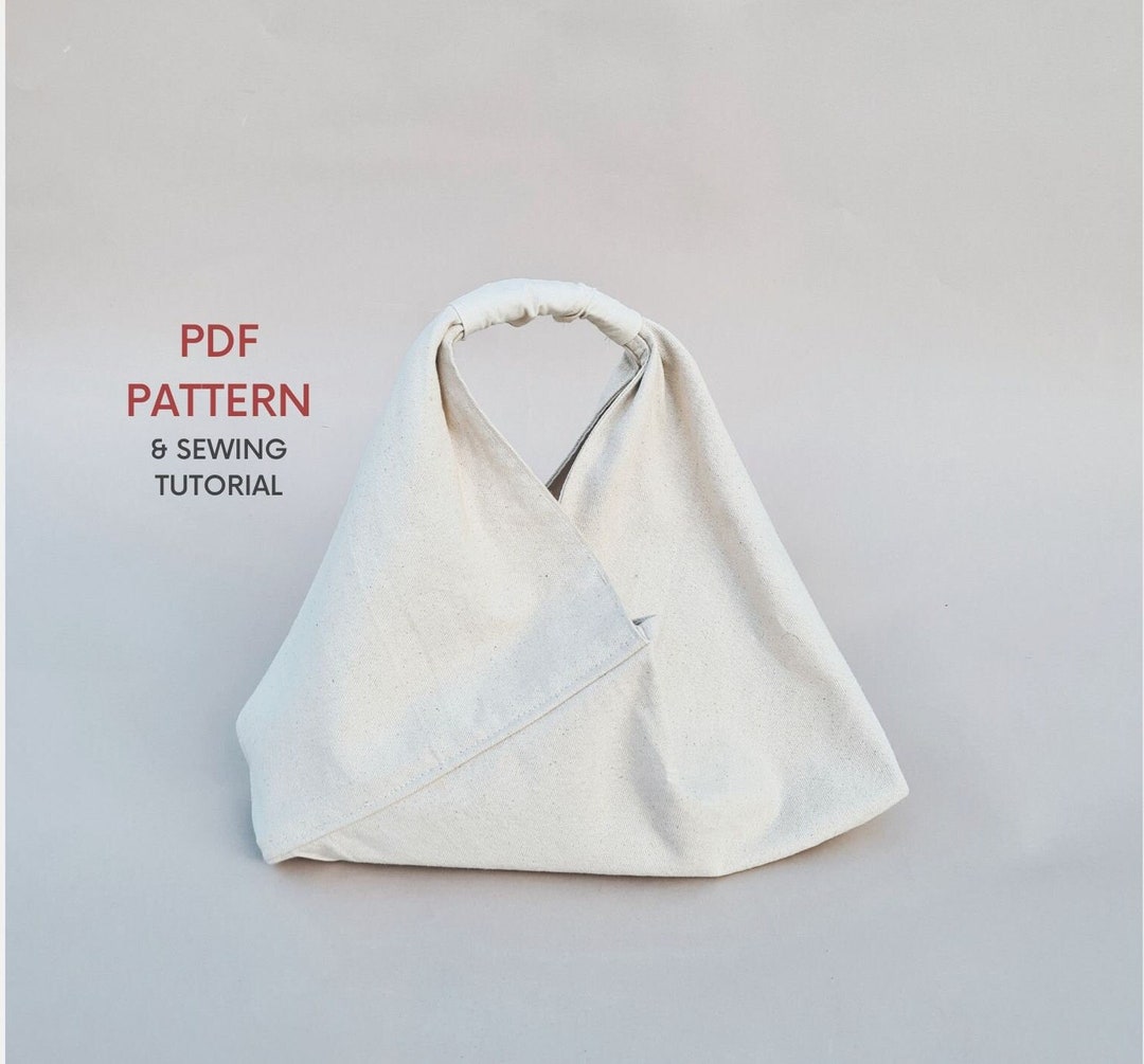 Small Japanese Origami Bag PDF Sewing Pattern & Tutorial - Etsy