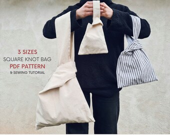 Folded Japanese Bag PDF Sewing Pattern and Tutorial - Etsy