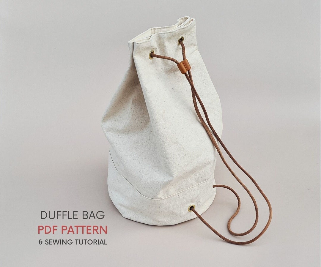 Duffle Bag PDF Sewing Pattern & Tutorial | Instant Digital Download ...