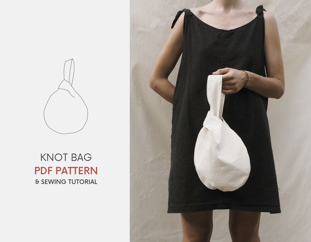 Japanese Knot Bag PDF Sewing Pattern With Tutorial Instant Digital ...