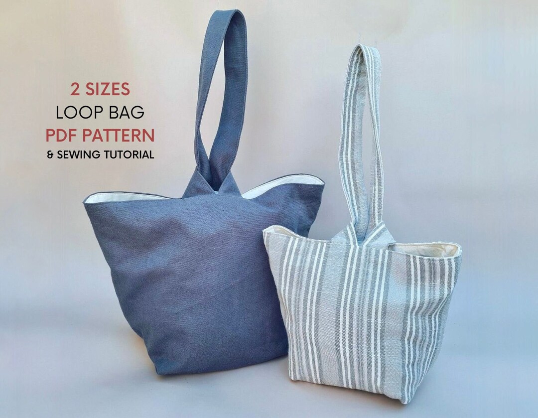 Small & Large Loop Bag 2 Sizes Instant Digital Download - Etsy