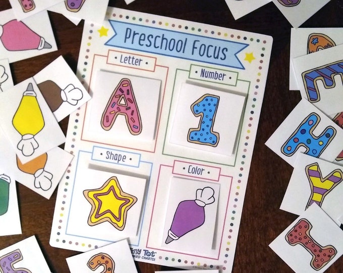 Preschool Focus Board & 56 Cards - Etsy
