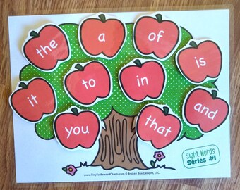 Sight Word Chart - Etsy