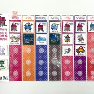 Co-parenting Weekly Visual Calendar (includes 310 Cards), Divorce ...