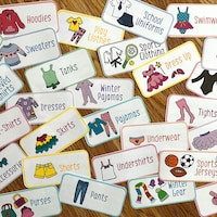 Printable Kids Clothing Labels Dresser Drawers Closet Storage Labels ...
