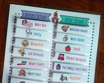 Visual After School Routine Chart: Montessori Style Printable (PDF ...
