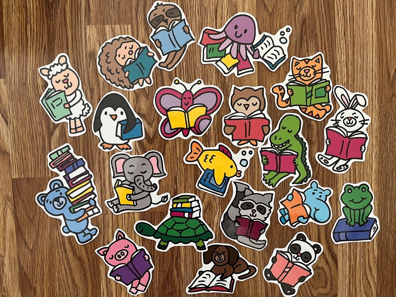 Book Buddies Reading Log/reading Incentive Cutouts for Kids - Etsy
