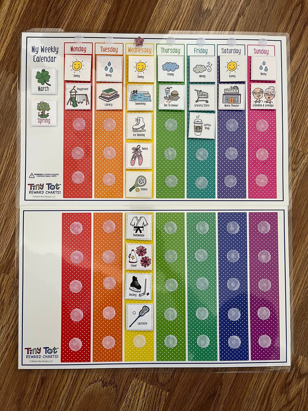 Weekly Visual Calendar + Extension (NO Cards) - Etsy