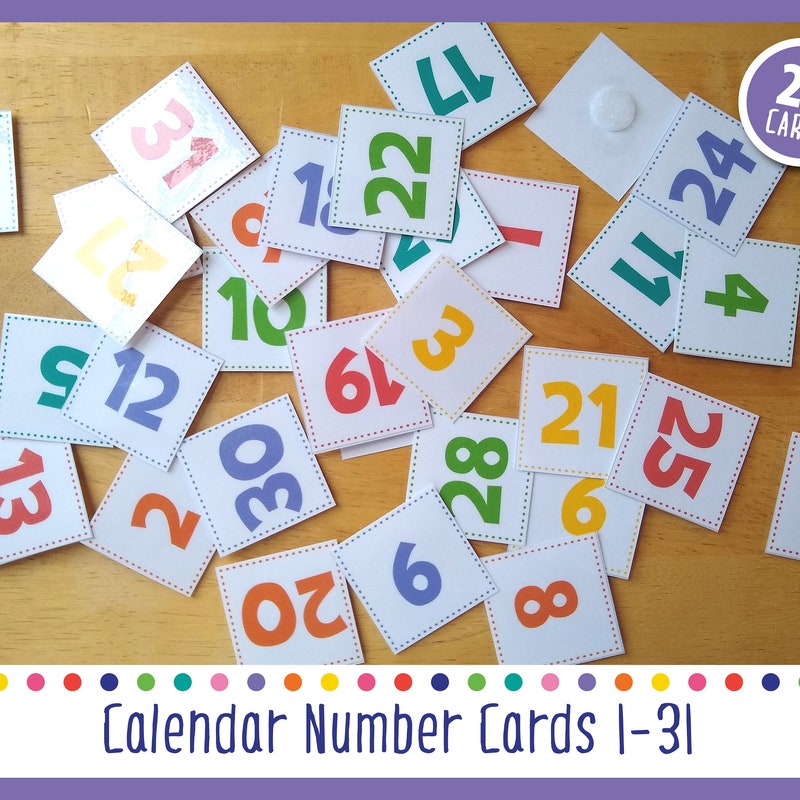 Calendar Numbers - Etsy